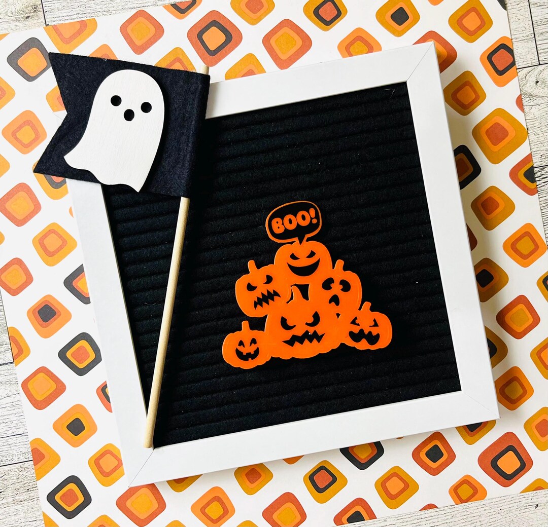 Jack-o-lantern for Letter Board, Halloween Pumpkin Stack for Felt ...