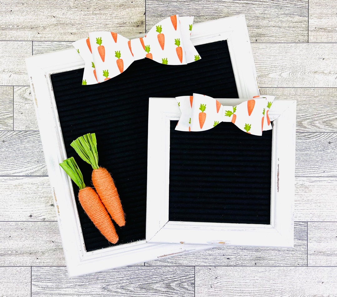 Decorative Carrot Bow for Letter Boards, Easter Felt Board Accessories ...