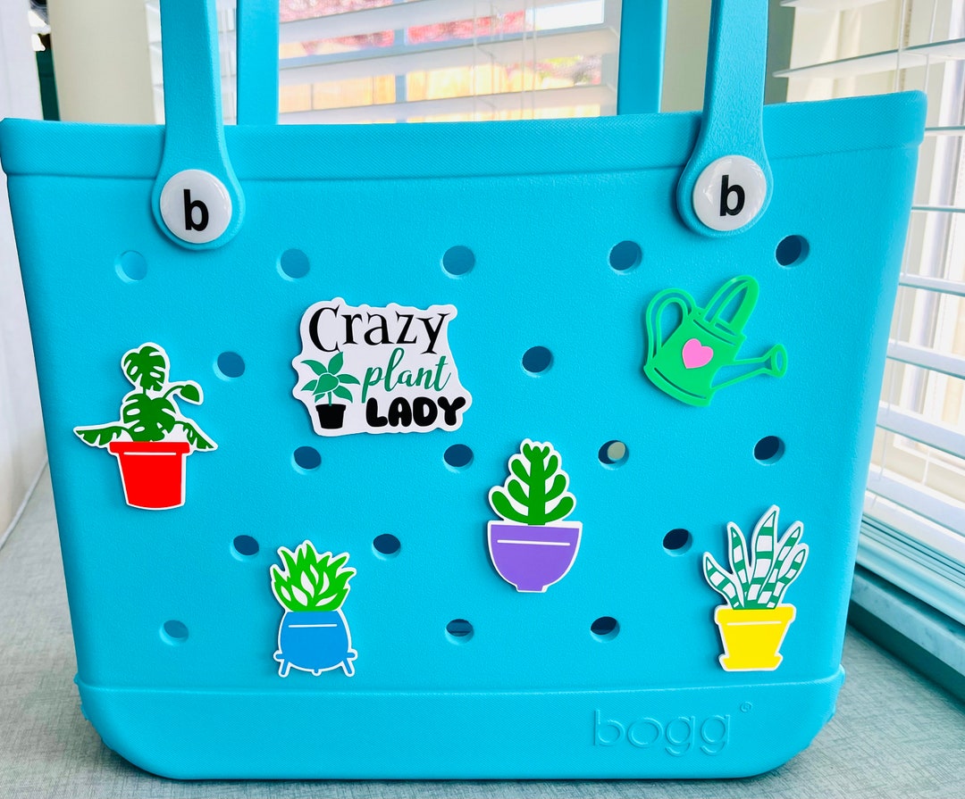 Crazy Plant Lady Bogg Charms, Monstera, Snake Plant, Succulents, Plant ...