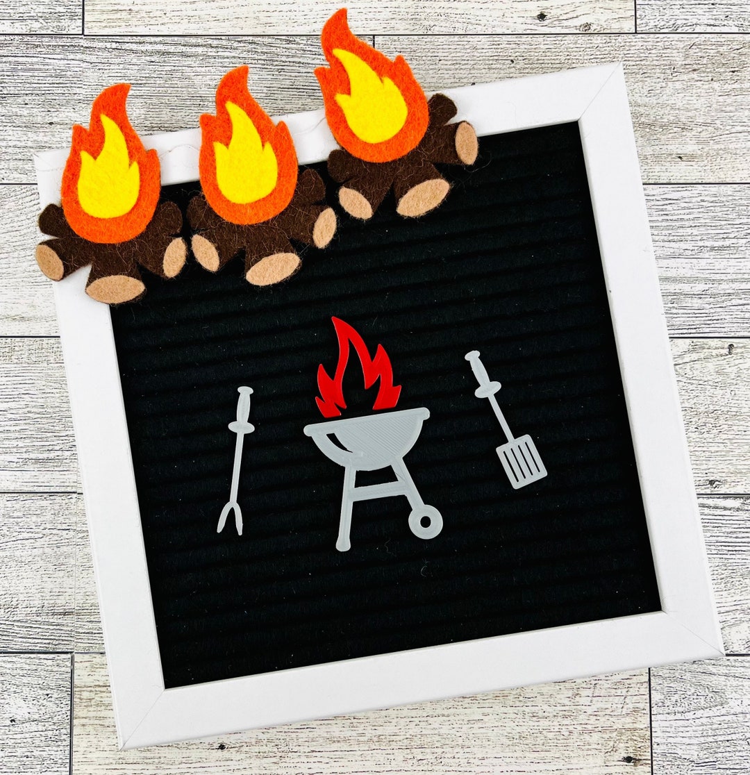 BBQ Grill for Letterboards Cookout Accessories for - Etsy