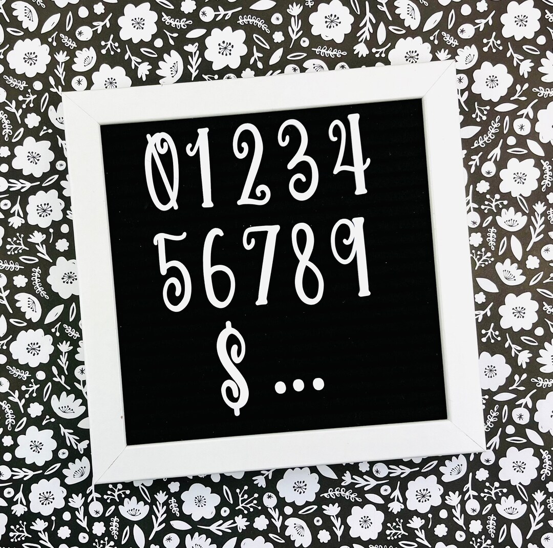 Number Set for Letter Boards, the Witch Numberset, Halloween Number ...