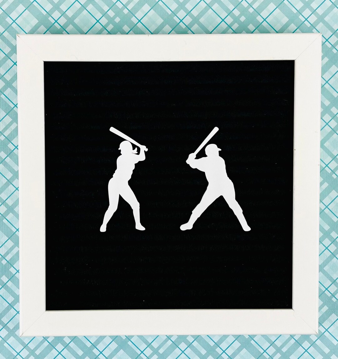 Letter Board Baseball Batter Icon, Softball Player for Felt Boards ...