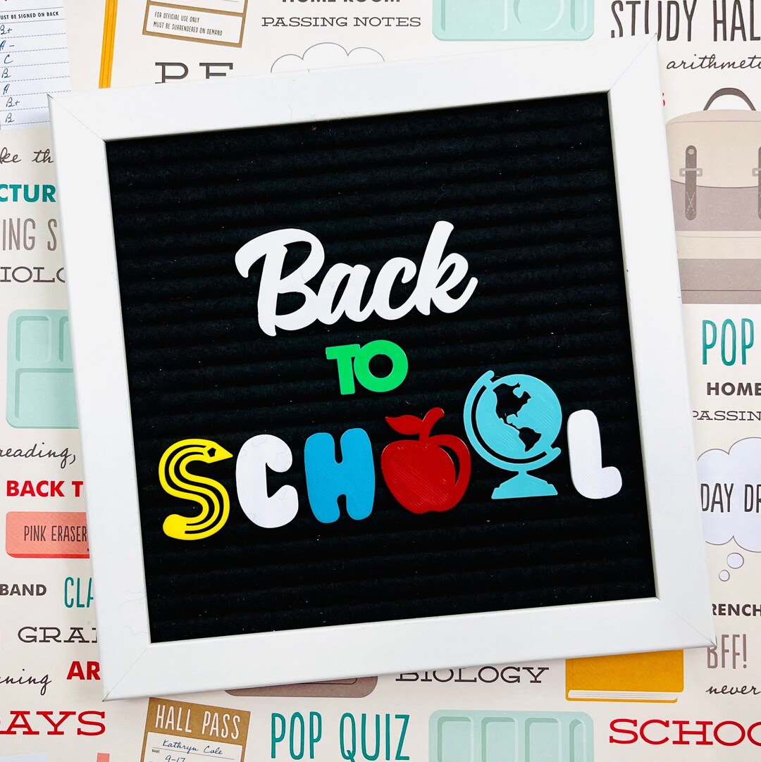 Letter Board Back to School Set, Teacher Classroom Decor, Felt Board ...