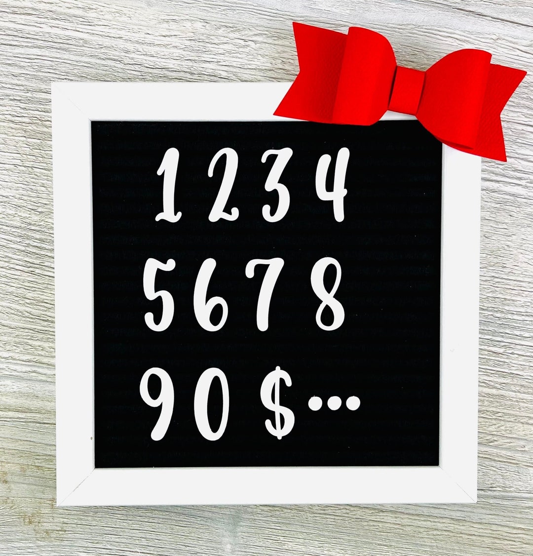 Custom Numbers for Letter Boards, the Taylor Number Set, Plastic ...