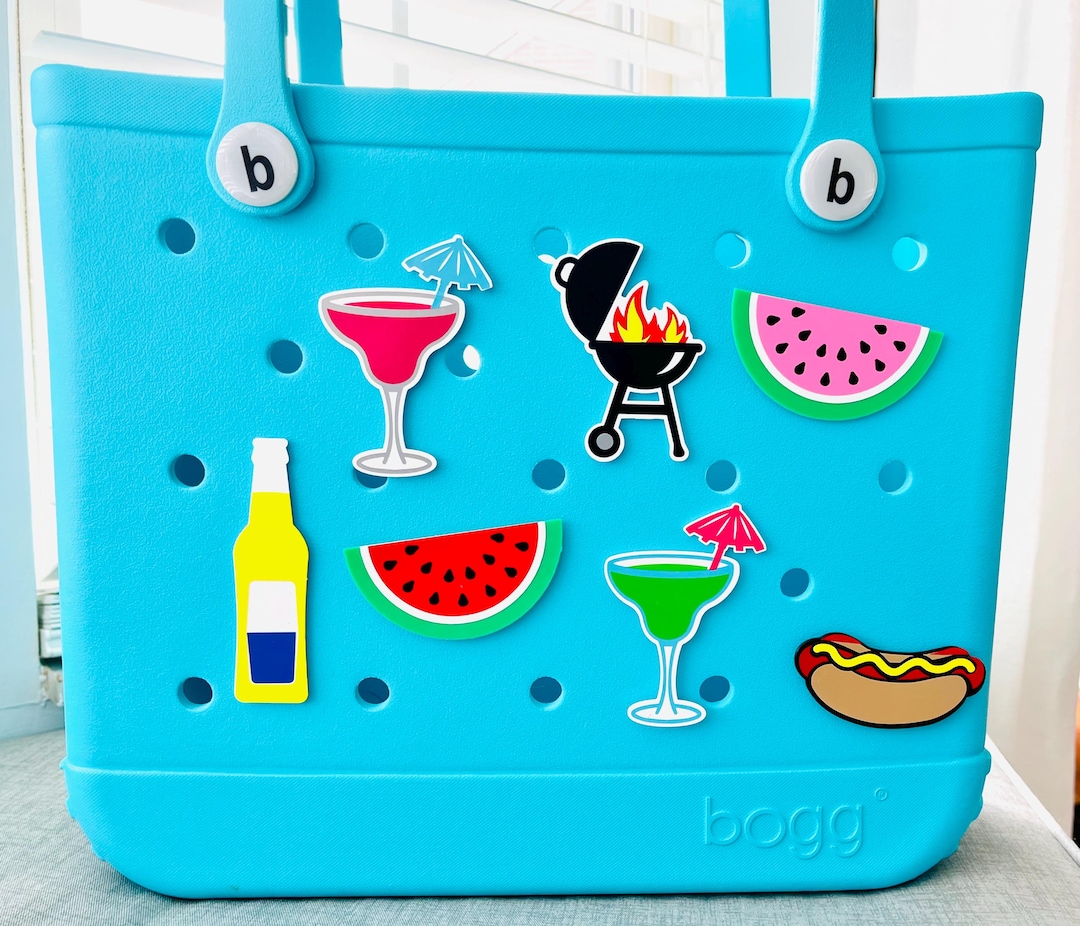 Summer BBQ Bogg Charms, Watermelon Slice, Hotdogs, Margarita, Beer ...