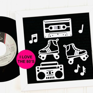Letter Board 1980's Icons, Retro Party Decorations, Cassette Tape, Boom ...