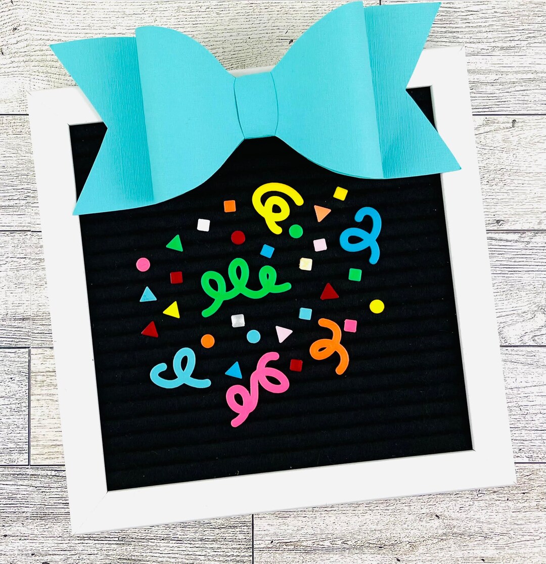Colorful Party Confetti, Letter Board Birthday Party Decorations ...