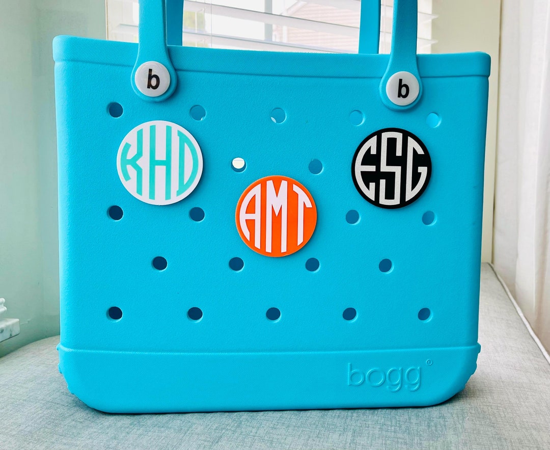 Custom Monogram Charm for Bogg Bags, Personalized Tote Bag Buttons ...