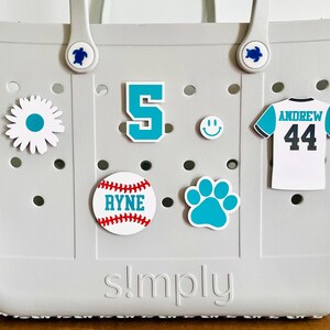Custom Baseball Bogg Bag Bits, Personalized Sports Bogg Charms ...