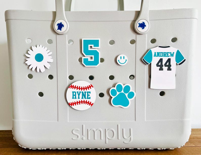 Personalized Baseball Bogg Charms, Customized Sports Ball, Athletic ...