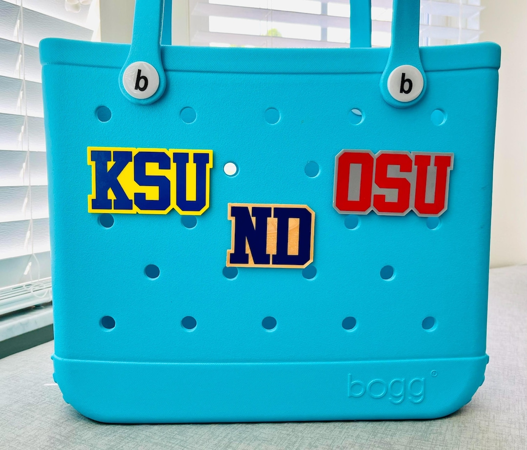 Custom School Initials Bogg Bits, Sports Team Initials, Personalized ...