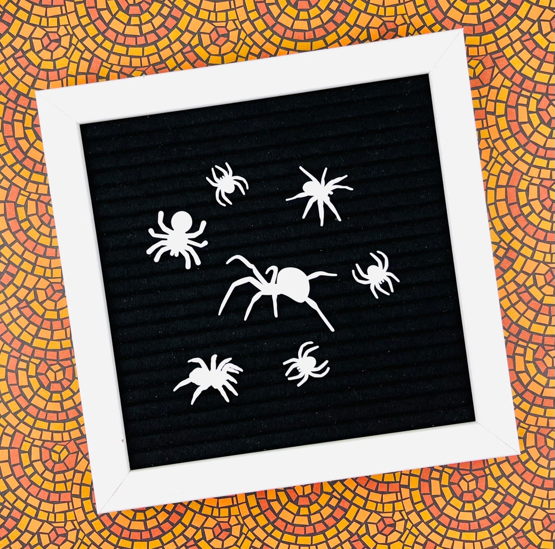 Letter Board Halloween Spiders, Felt Board Autumn, Message Board Decor ...