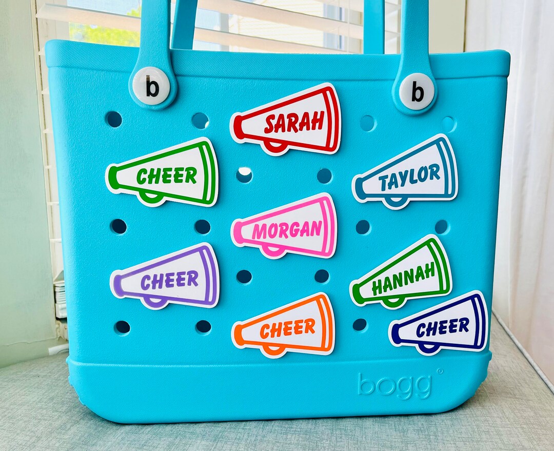 Personalized Megaphone for Bogg Bags, Cheer Charm, School Spirit ...