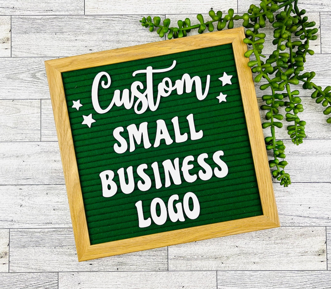 Custom Small Shop Logo for Letter Boards, Personalized Felt Board Icon ...