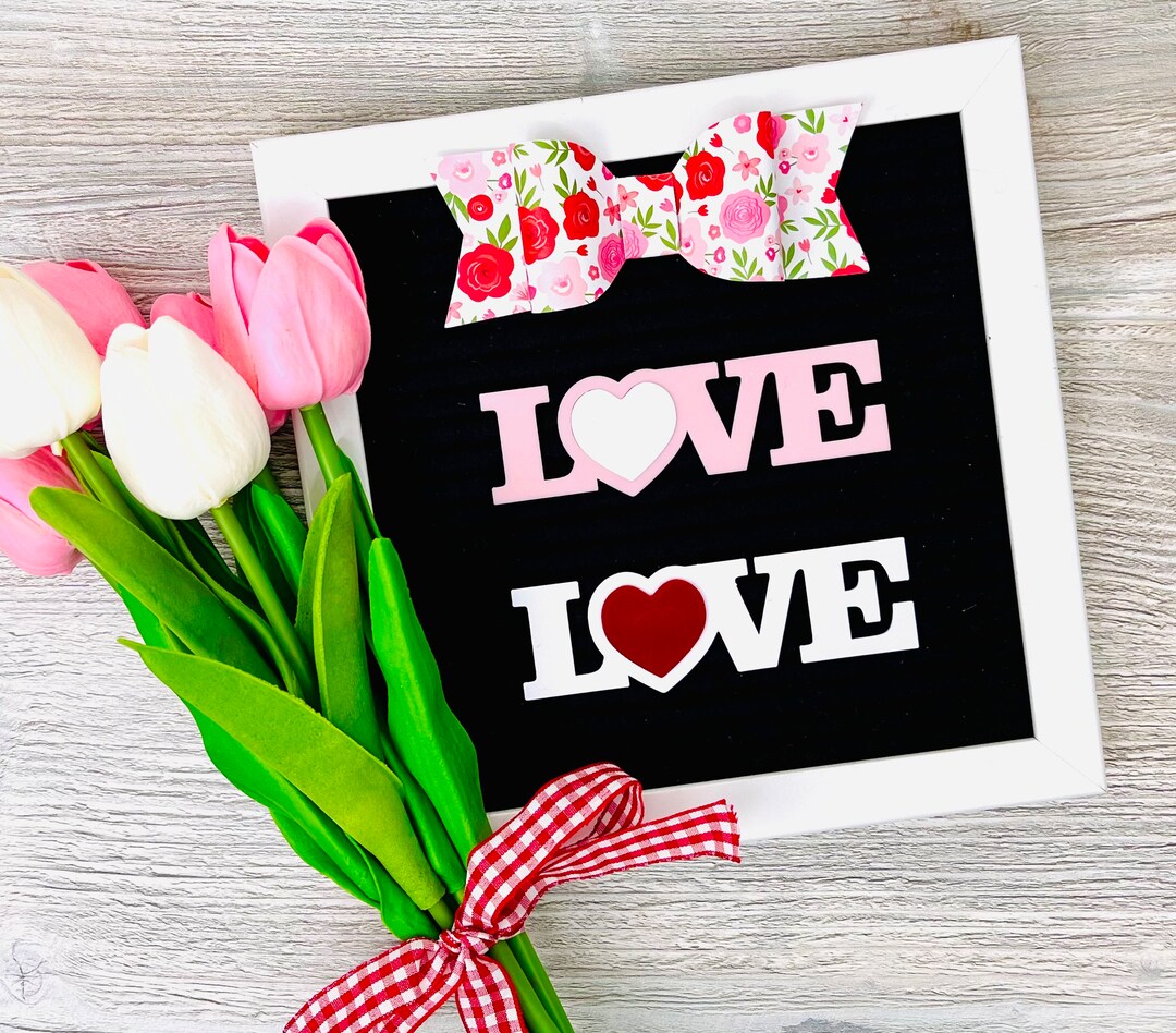 Letterboard Love Icons, Valentine's Day Feltboard Accessories, Hearts ...