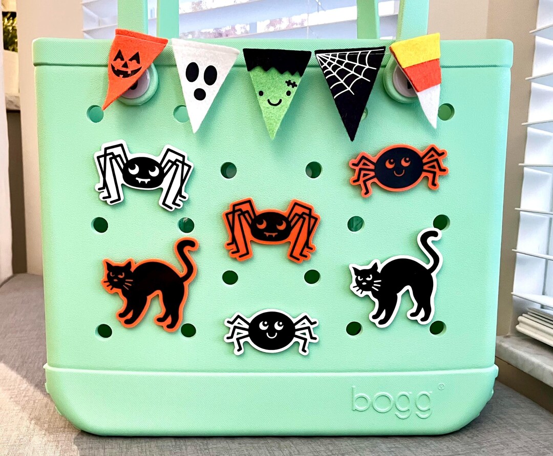 Halloween Bogg Bag Charms, Black Cat, Spider Bogg Bits, Spooky ...