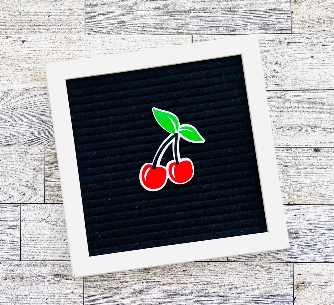 Letter Board Cherry, Fruit Stand Sign, Summer Felt Board, Cherry ...