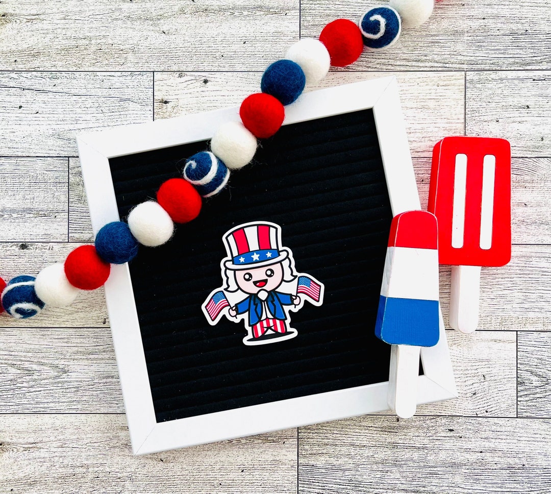 Uncle Sam for Letter Boards, Independence Day Icons for Felt Boards ...