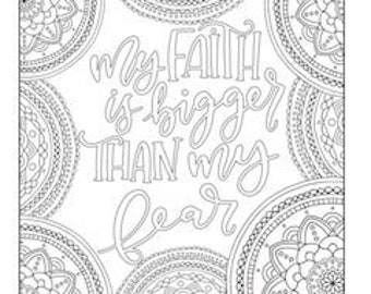 5 Motivational Printable Coloring Pages Zentangle Coloring | Etsy