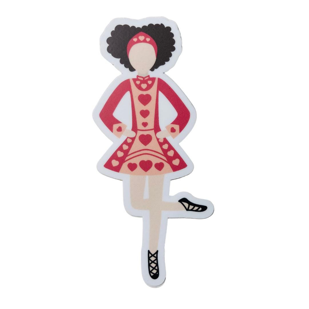 Irish Dancer Vinyl Sticker – Heart of the Dance, Irish Dance Sticker ...