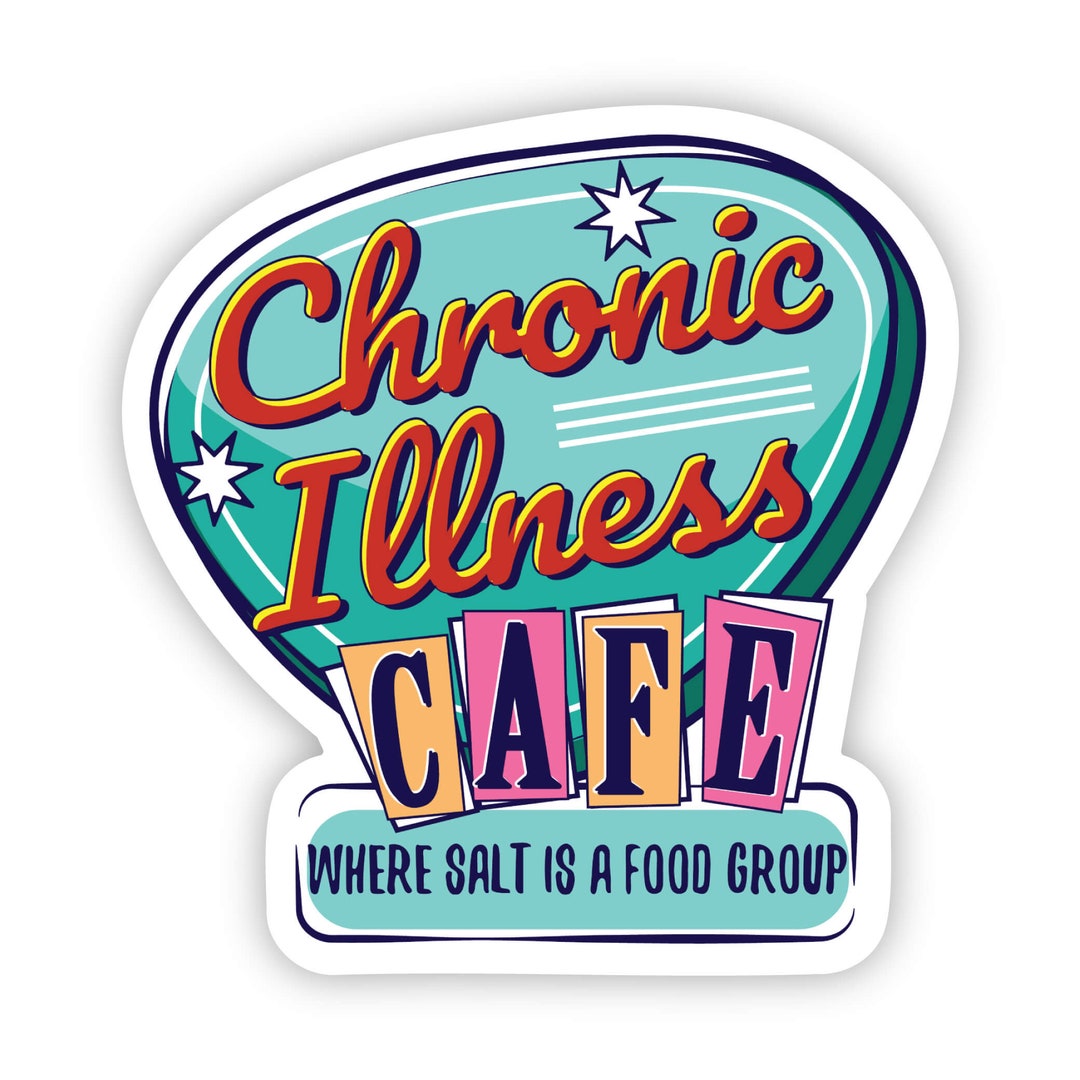 Chronic Illness Cafe Sticker: Salt is a Food Group, POTS EDS Awareness ...