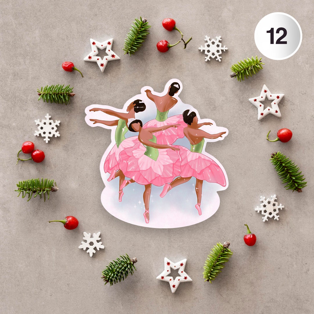 Nutcracker Waltz of the Flowers Sticker, Vinyl Decal, Dance Sticker ...