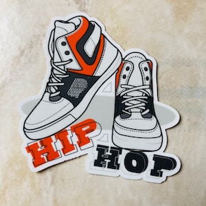 Hip Hop Sneakers Dance Vinyl Sticker, Dance Sticker, Gifts for Dancers ...