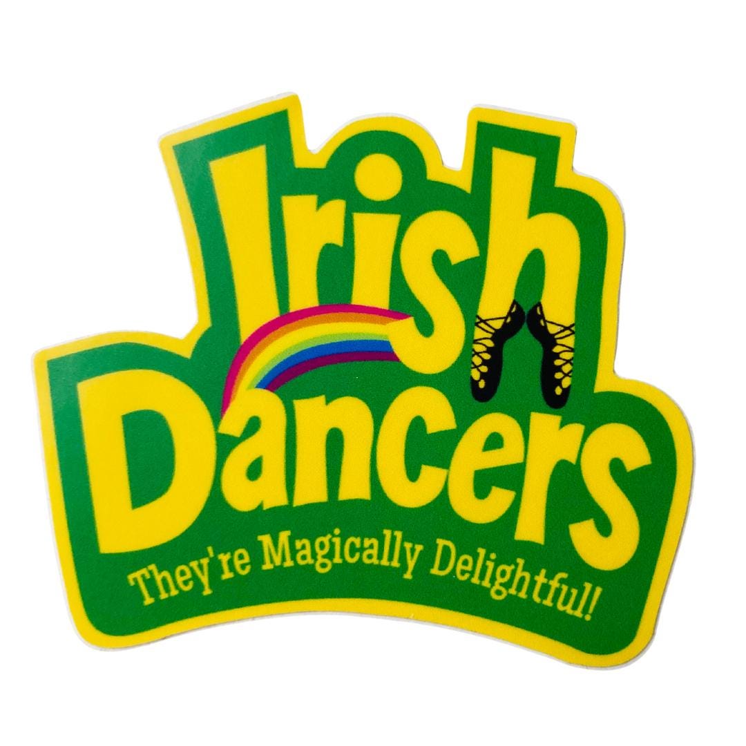 Irish Dancers Vinyl Sticker: Waterproof Dance Gift (3" X 2.6") - Etsy