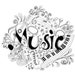 Music Printable Zentangle Coloring Page, Coloring Page for Musicians ...