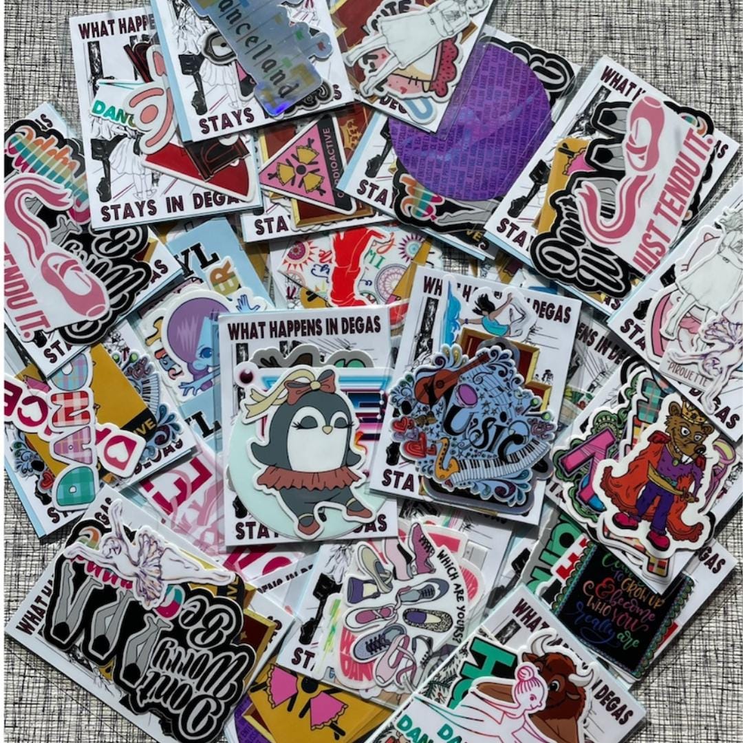 Mystery 5-pack Dance Stickers – Ballet, Jazz, Tap and More - Etsy