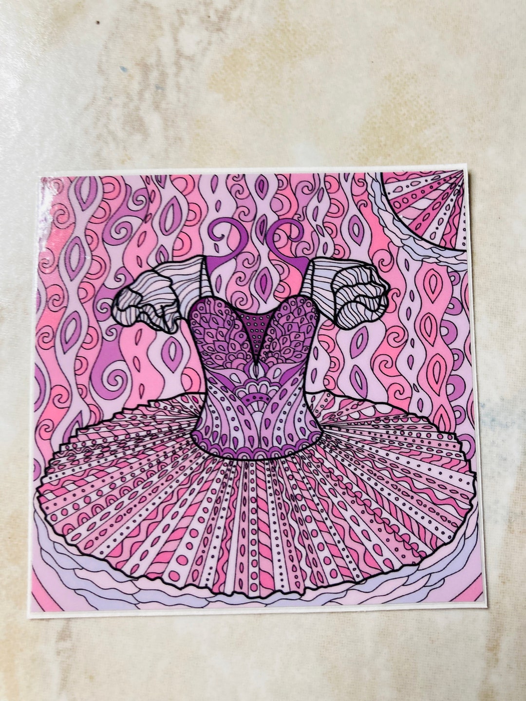 Tutu Dance Vinyl Sticker, Vinyl Decal, Laptop Sticker, Dance Sticker ...