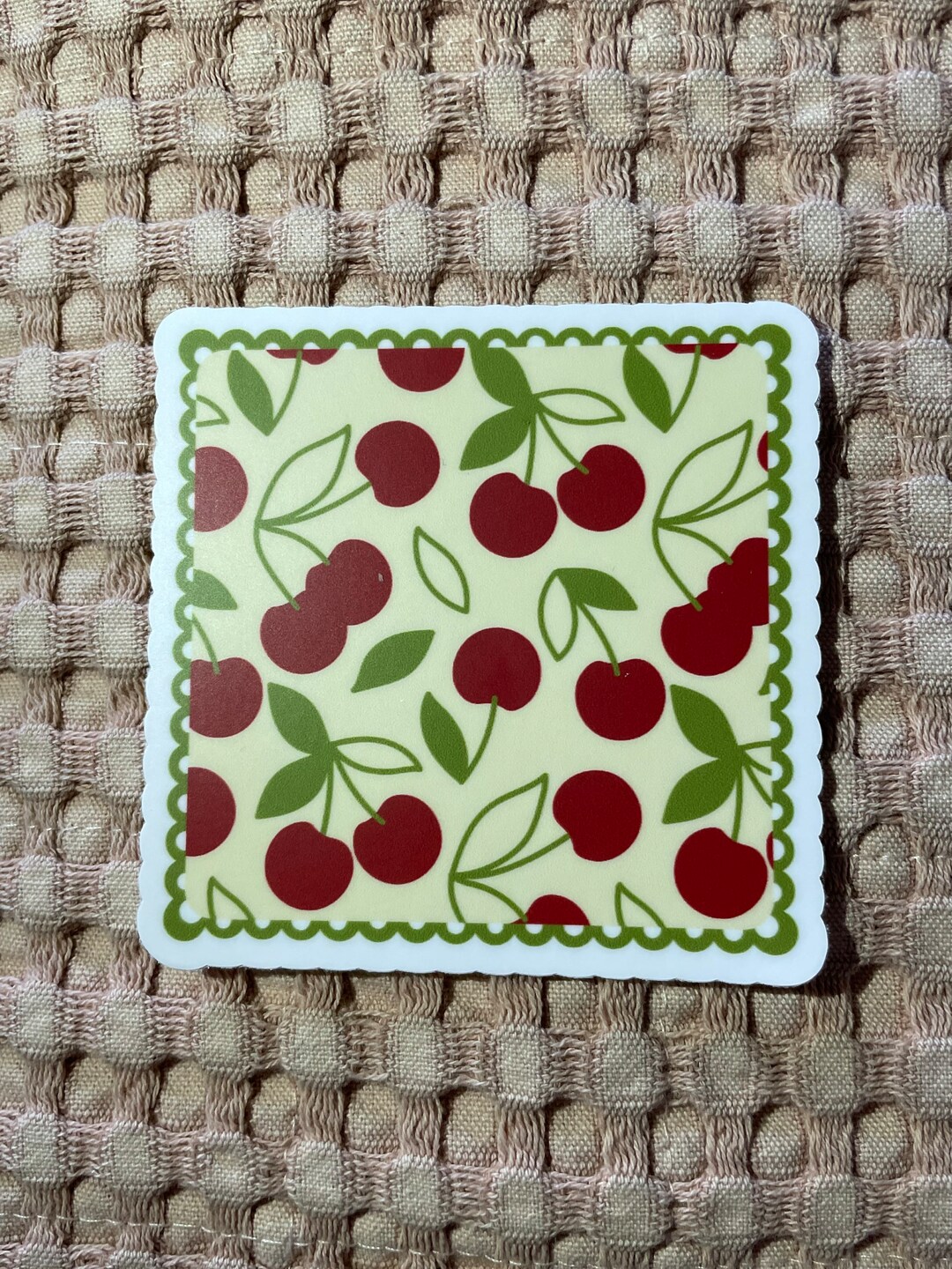 Cherry Prints Vinyl Sticker, 3 X 3 - Etsy