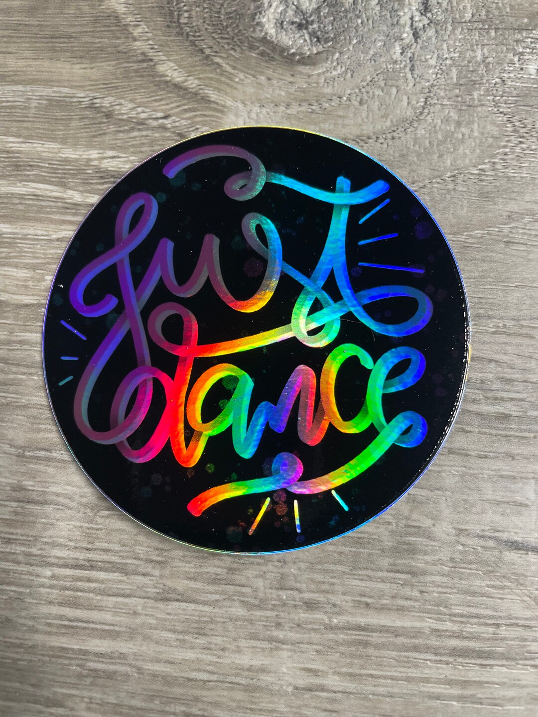 Just Dance Circle Vinyl Sticker, Vinyl Decal, Laptop Sticker, Dance ...