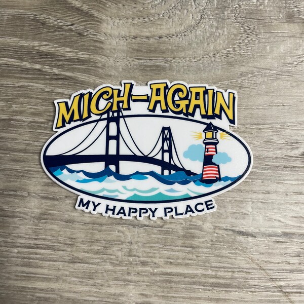 Mackinac Bridge Sticker - Etsy