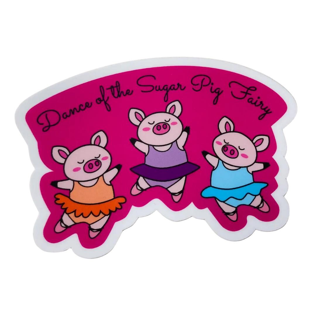 Sugar Pig Fairy Dance Sticker: Ballet Gifts - Etsy