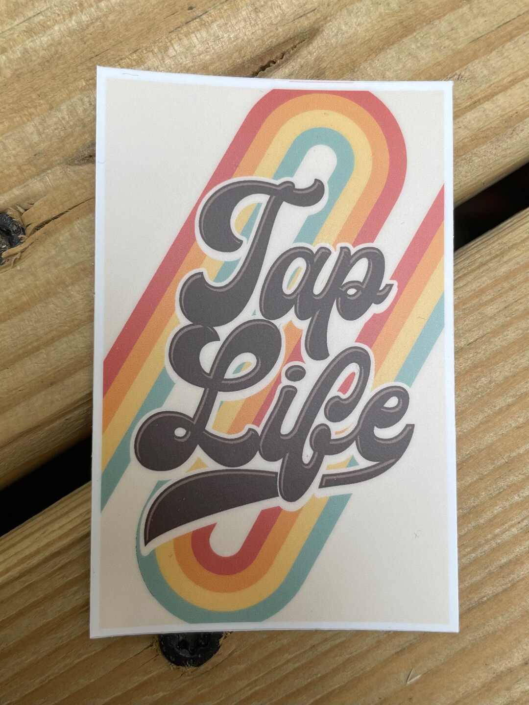 Tap Life Retro Dance Sticker, Vinyl Decal, Laptop Sticker, Dance ...