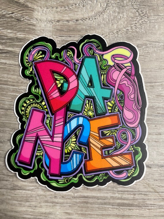 Graffiti Dance Vinyl Sticker Vinyl Decal Laptop Sticker - Etsy