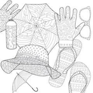 Printable Coloring Page Zentangle Camping Coloring Book - Etsy