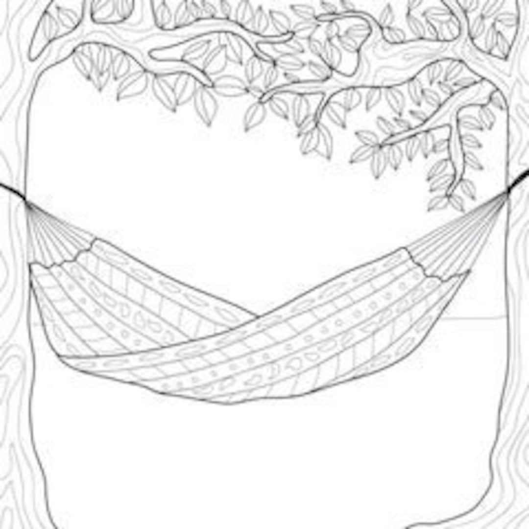 Printable Coloring Page Zentangle Camping Coloring Book - Etsy