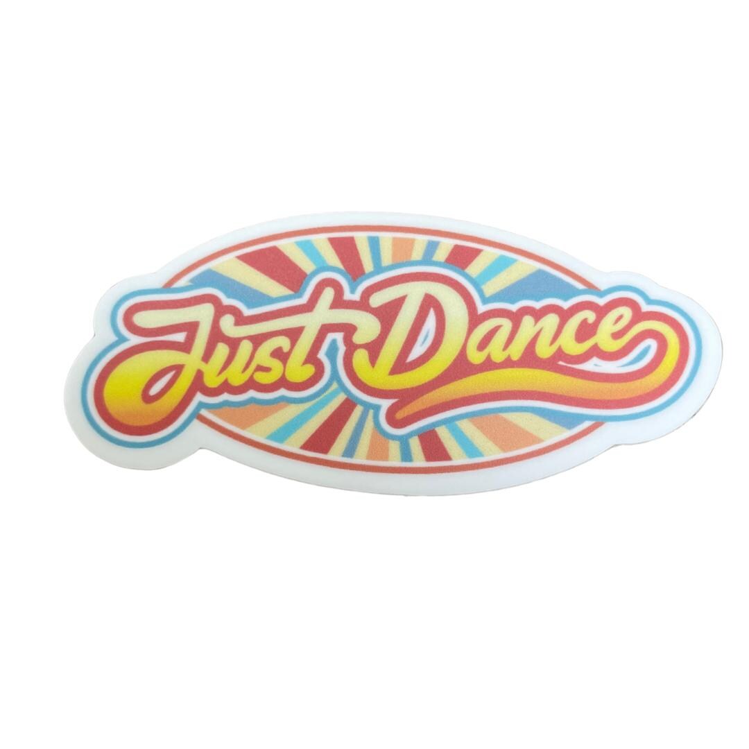 Just Dance Sticker – Retro Oval Design – 3" X 1.4" - Etsy