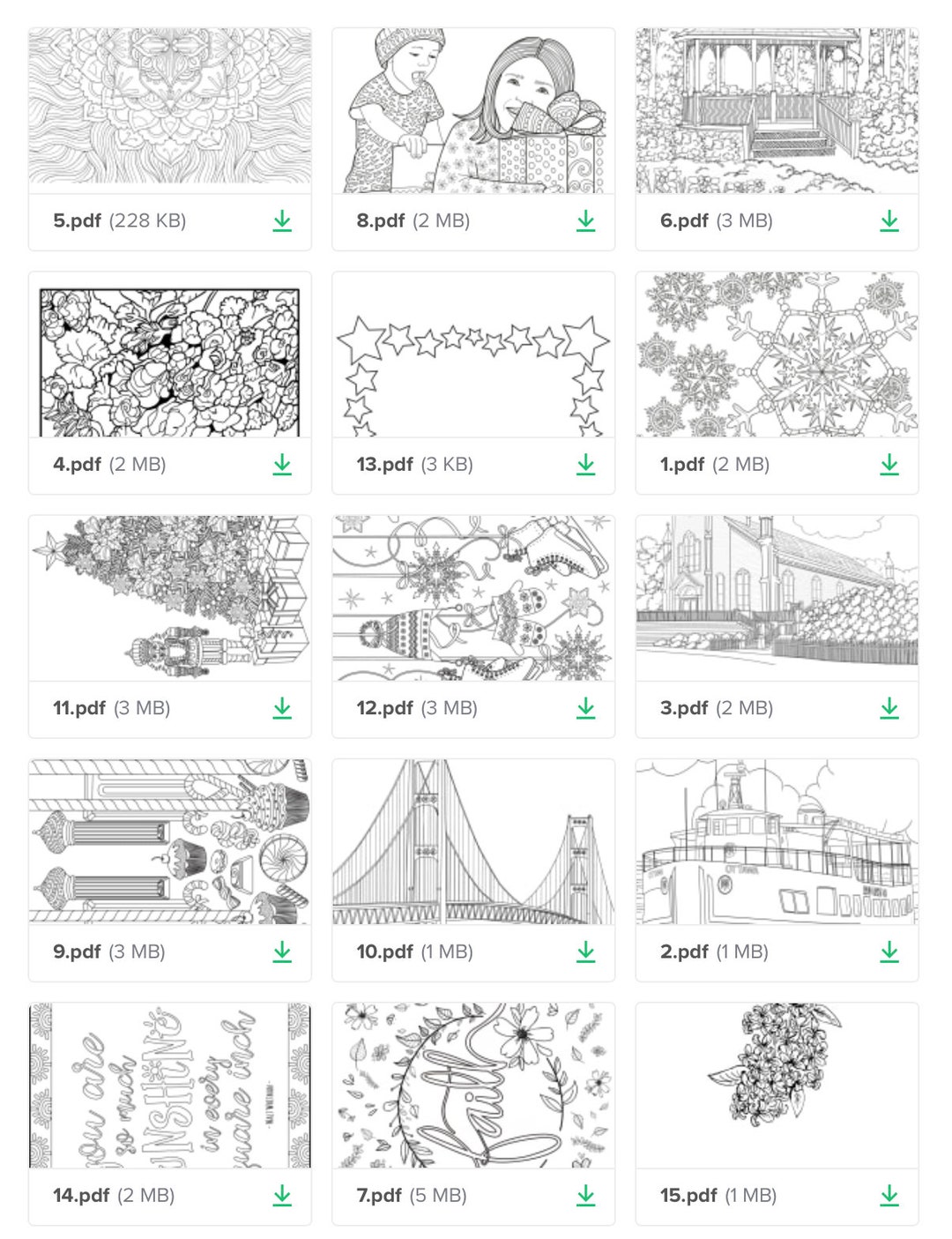 80 Printable Coloring Pages - Etsy