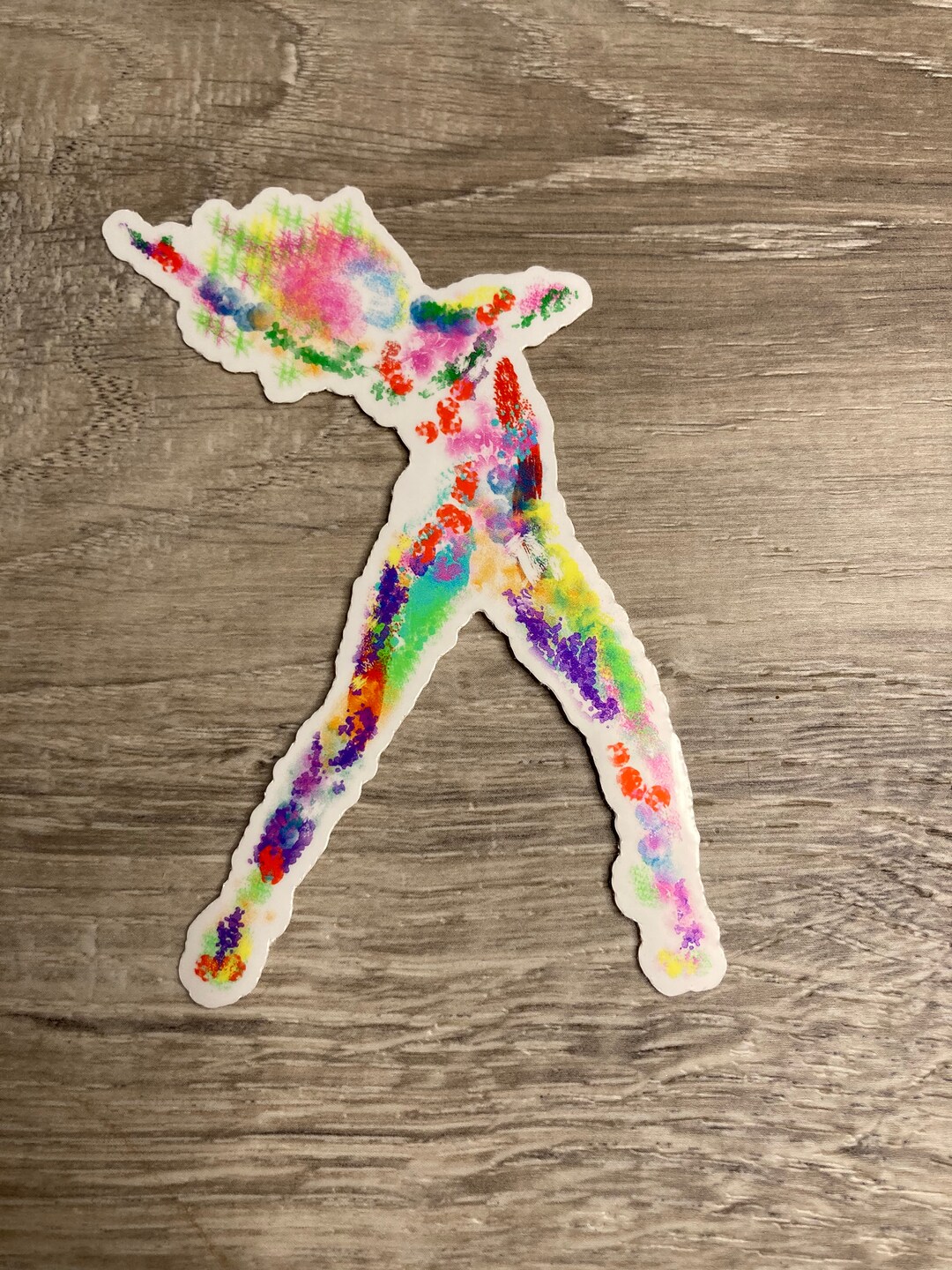 Paint Splash Dancer 4 Sticker, Vinyl Decal, Laptop Sticker, Dance ...
