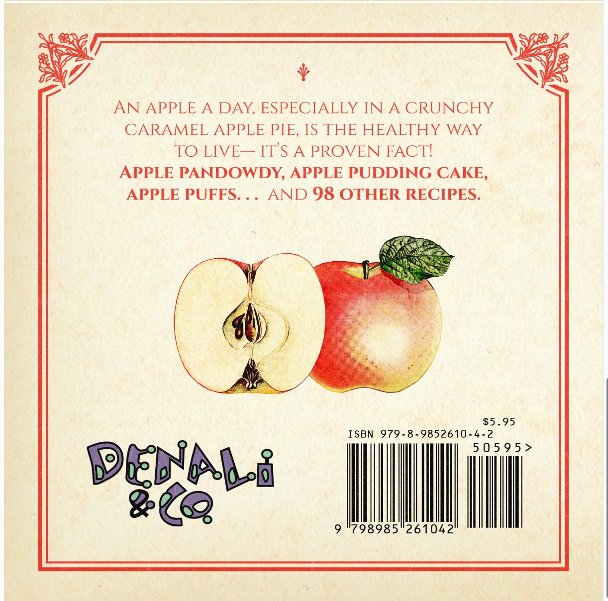 101 Apple Recipes Pocket-size Cookbook by Carole Eberly, Vintage ...