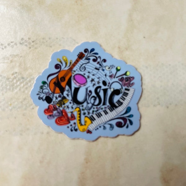 Music Sticker - Etsy