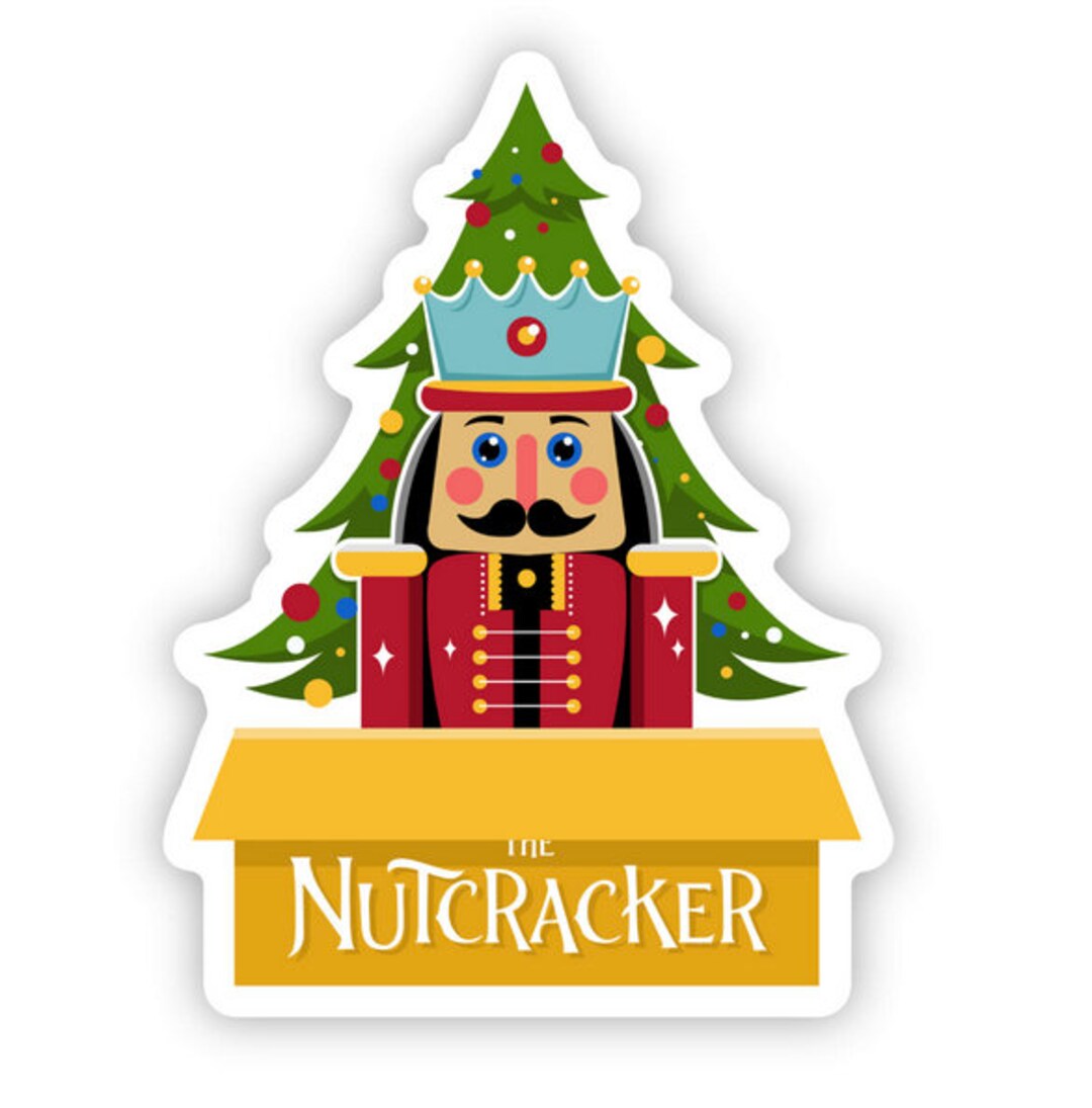 Nutcracker Holiday Scene Vinyl Sticker Vinyl Decal Laptop - Etsy