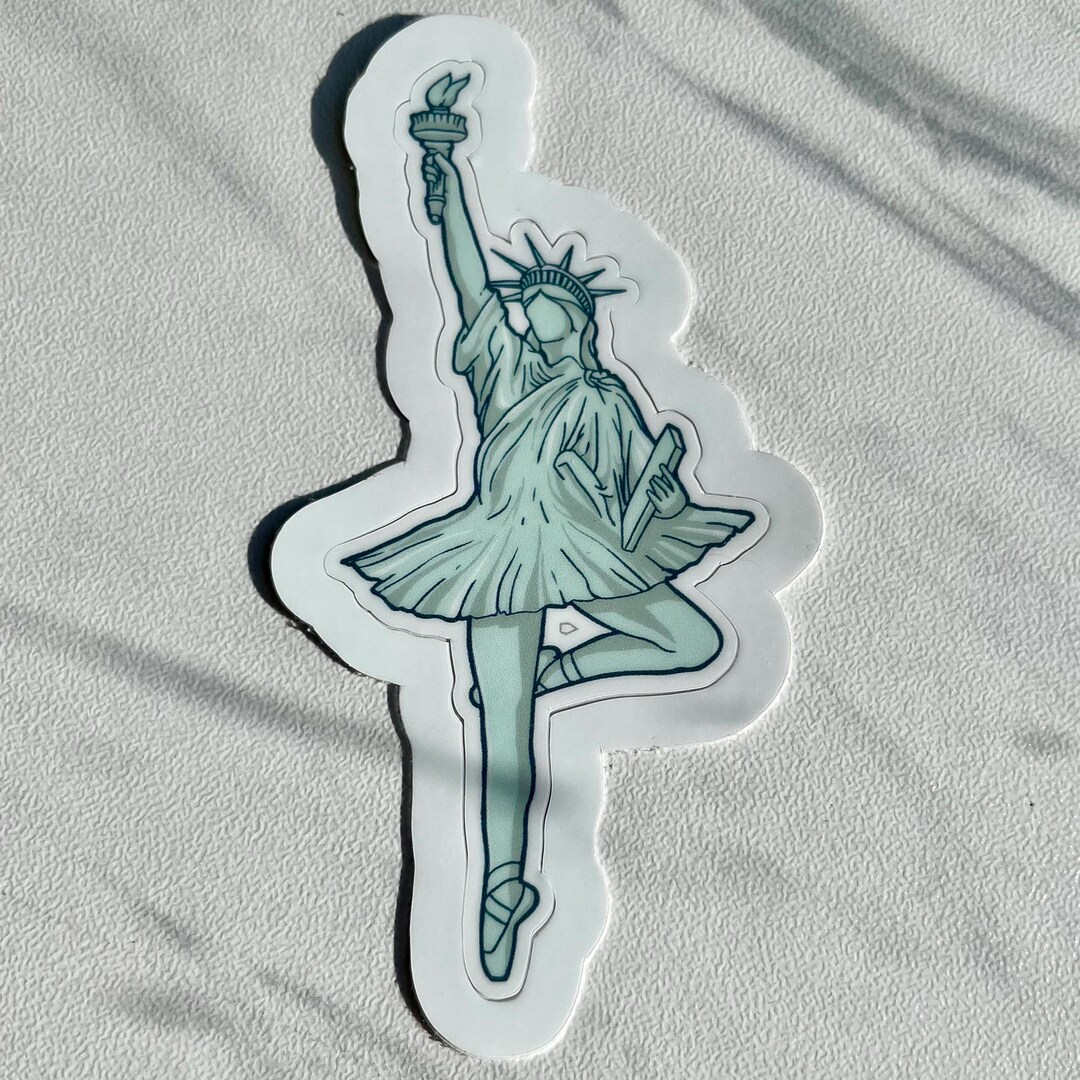 Ballet Liberty Sticker Statue of Liberty in Pointe Shoes Perfect for ...