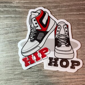 Hip Hop Sneakers Dance Vinyl Sticker, Dance Sticker, Gifts for Dancers ...