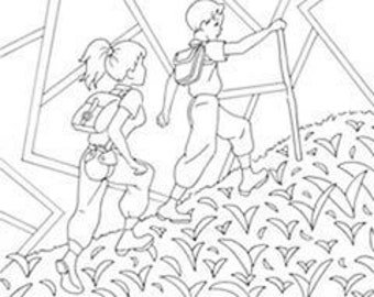 Printable Coloring Page Zentangle Camping Coloring Book - Etsy Canada