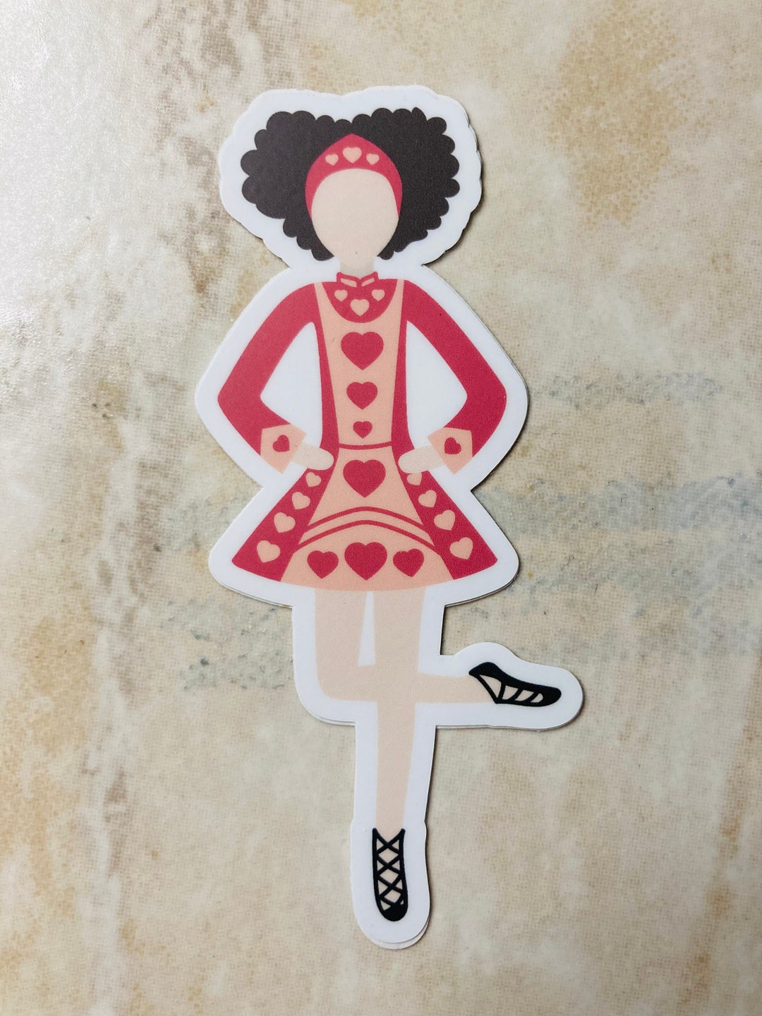 Irish Dancer in Pastels Vinyl Sticker, Irish Dance Sticker, Gifts for ...