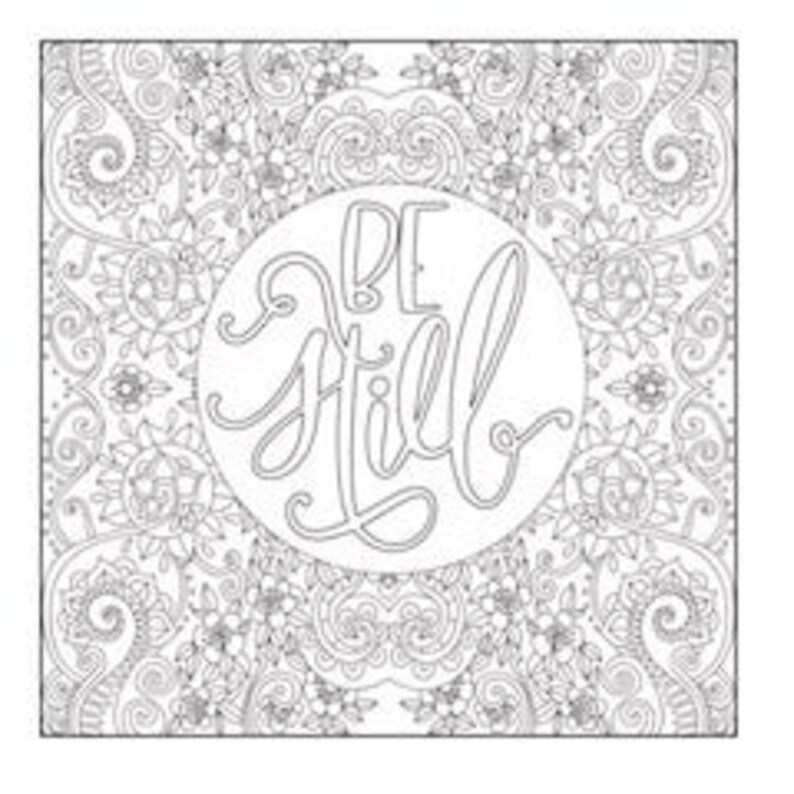 5 Motivational Printable Coloring Pages Zentangle Coloring | Etsy